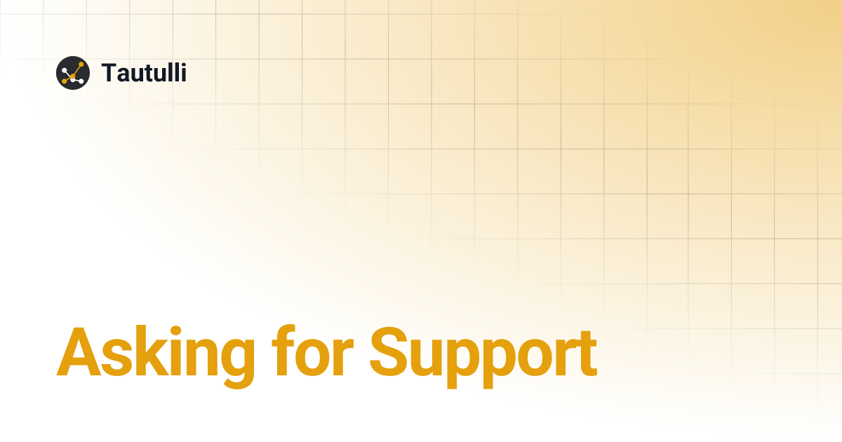 Asking for Support | Tautulli