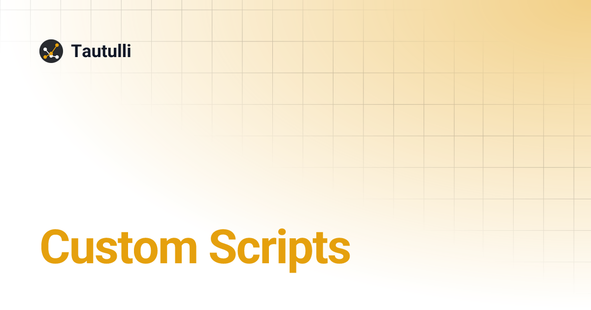 Custom Scripts | Tautulli